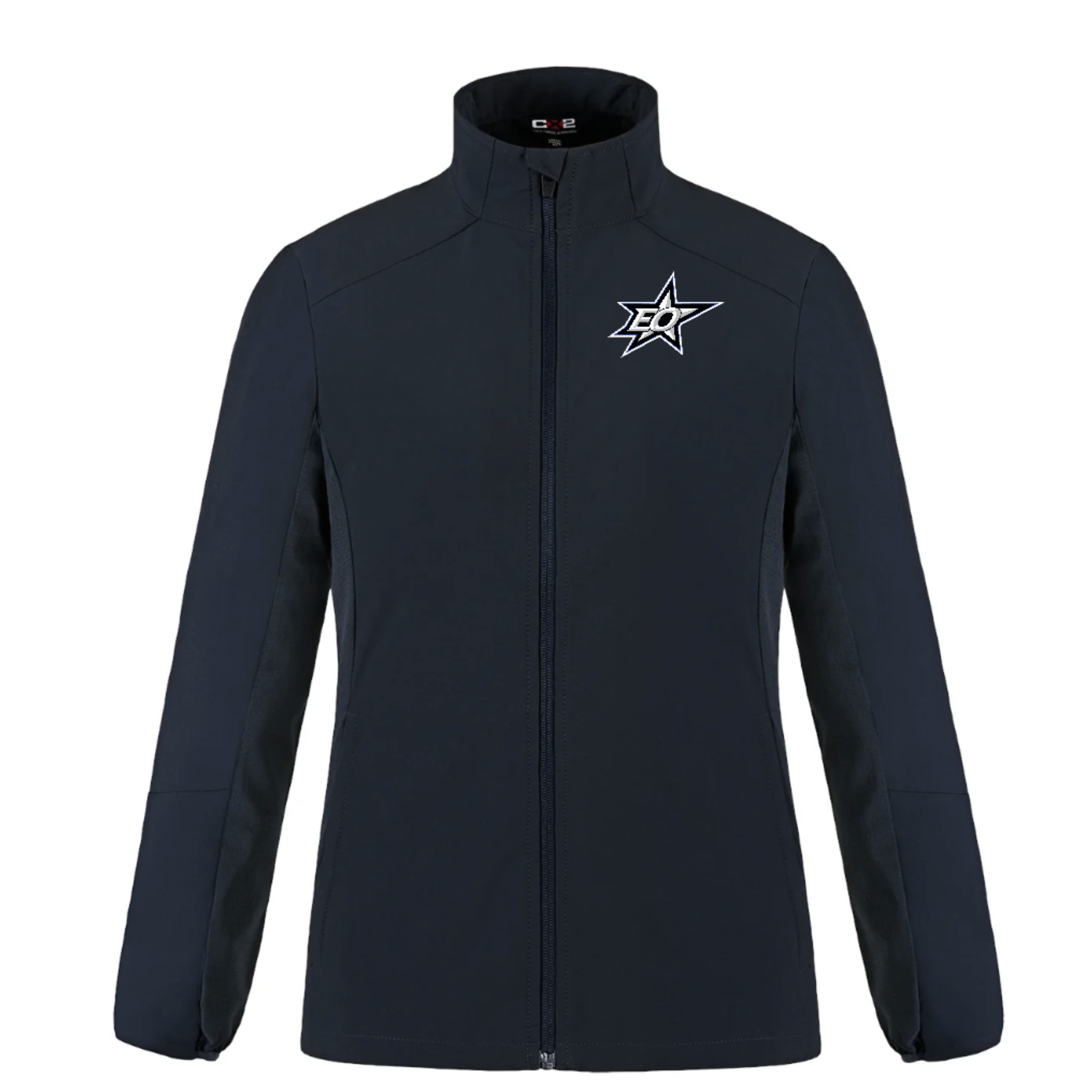 EO STARS TRACK JACKET WITH EMBROIDERED LEFT CHEST LOGO WOMENS PURSUIT ...