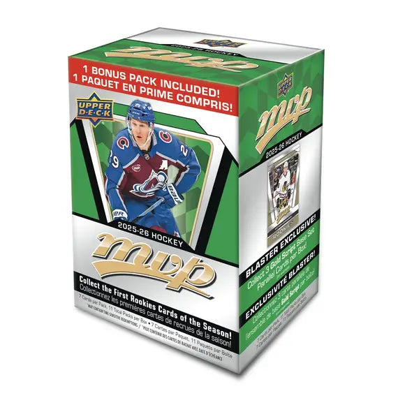 GROSNOR BOX NHL CARDS UPPER DECK MVP BLASTER 2025-26 – Houle Sports ...
