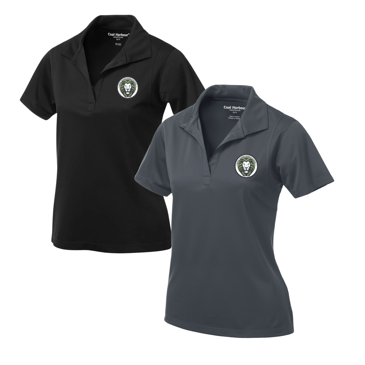HENRY MUNRO COAL HARBOUR POLO WITH LEFT CHEST EMBROIDERED LOGO WOMEN ...